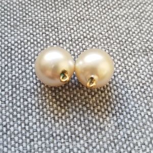Dior | Jewelry | Pair Of Vintage Christian Dior Pearl Logo Buttons ...